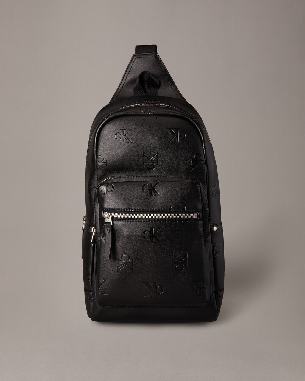 Embossed Monogram Sling Bag | black | Calvin Klein Hong Kong
